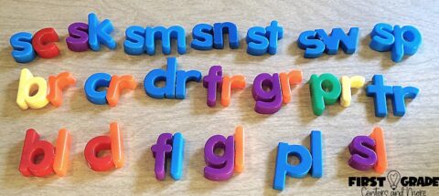 Teaching Consonant Blends in First Grade - First Grade Centers and More