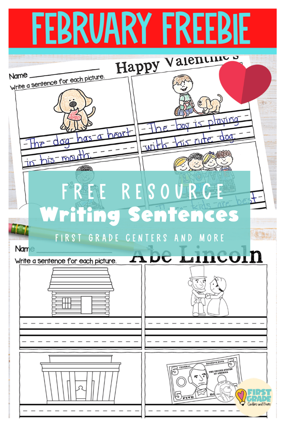 Interactive Writing Notebook for First Grade - First Grade Centers and More