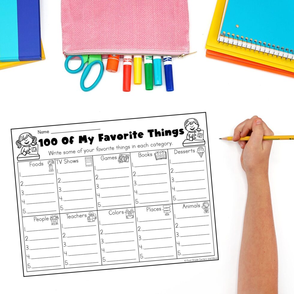 100th Day of School: 3 Fun First Grade Ideas - First Grade Centers and More