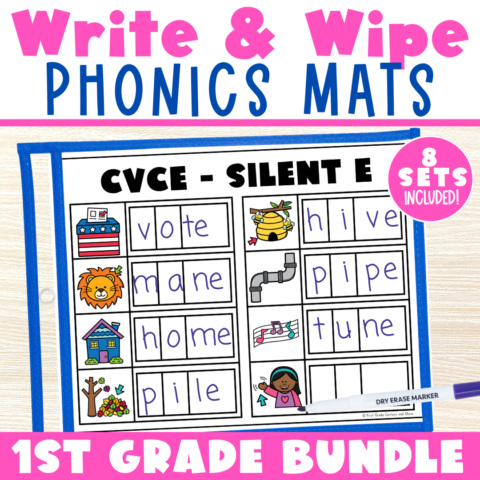 Phonics Activities: 1st Grade Printables - First Grade Centers and More