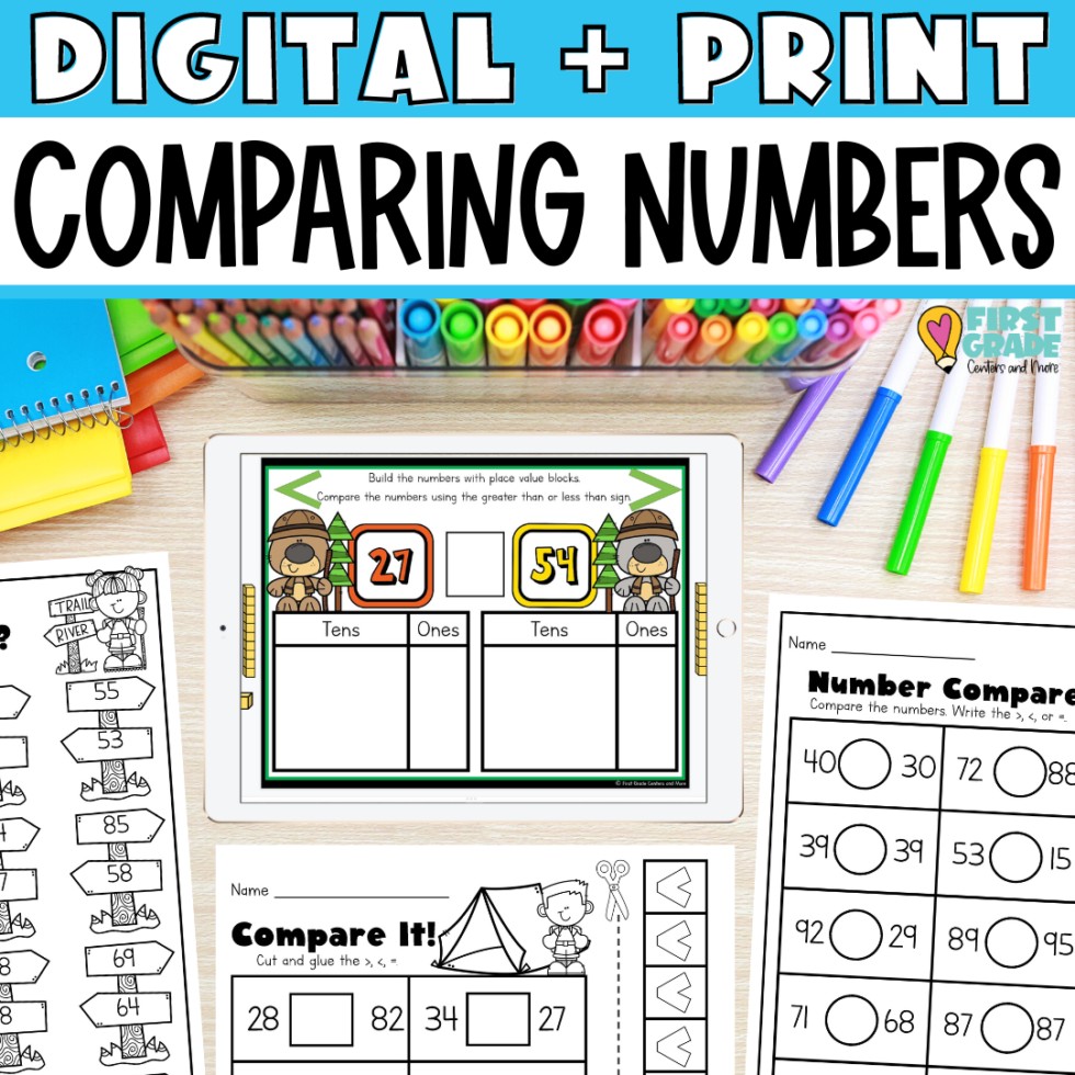 Comparing Numbers Up to 100: 5 Fun Ways to Practice - First Grade ...