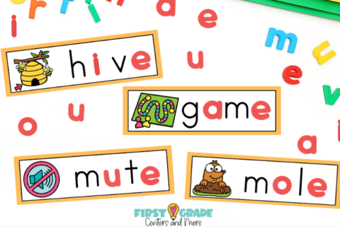Long Vowel Silent E Worksheets and Activities for First Graders ...