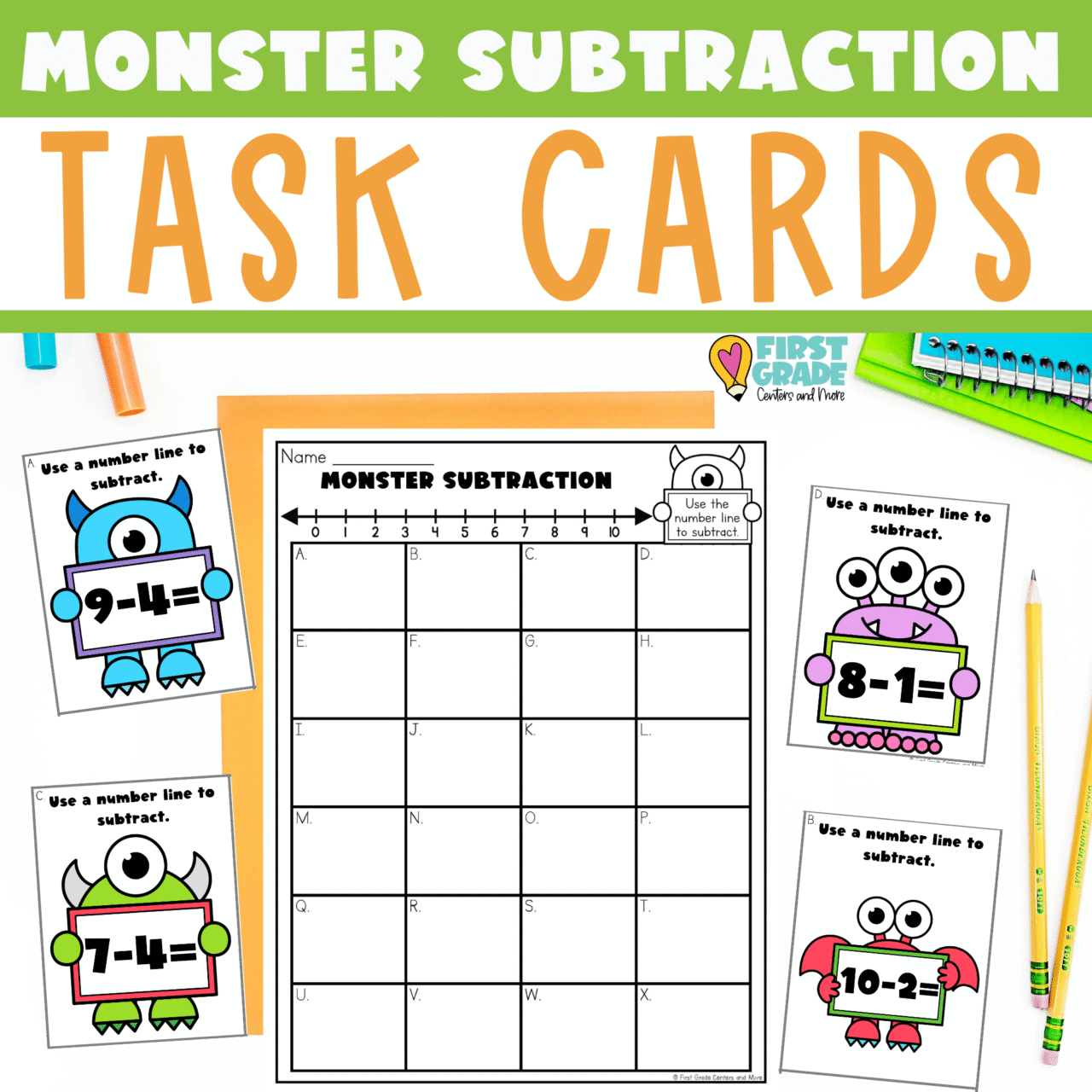 Halloween Math First Grade - First Grade Centers and More